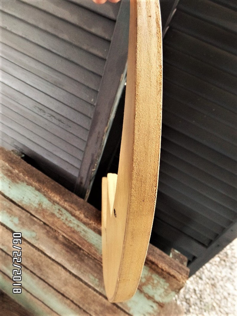 Vintage Style Wood Crescent Moon Folk Art Quarter Moon | Etsy