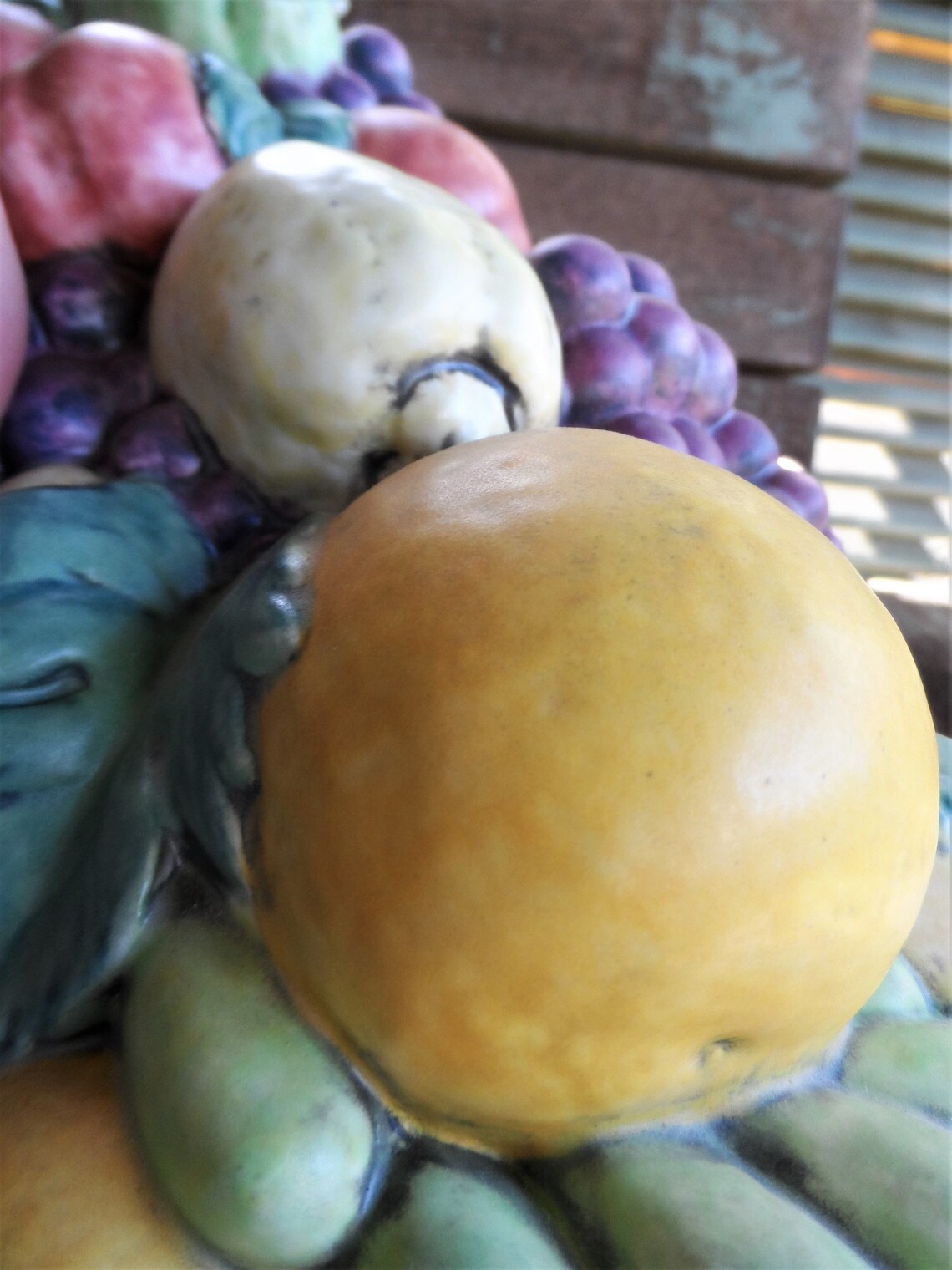 Vintage Ceramic Fruit Topiary Antique White Compote Lemons | Etsy