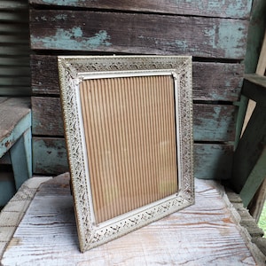 Vintage Large Metal Picture Frame Hollywood Regency Large Mid Century ...