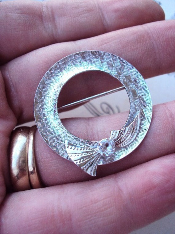 Vintage Sterling Silver Brooch Ring Mod Mid Century Eternity | Etsy