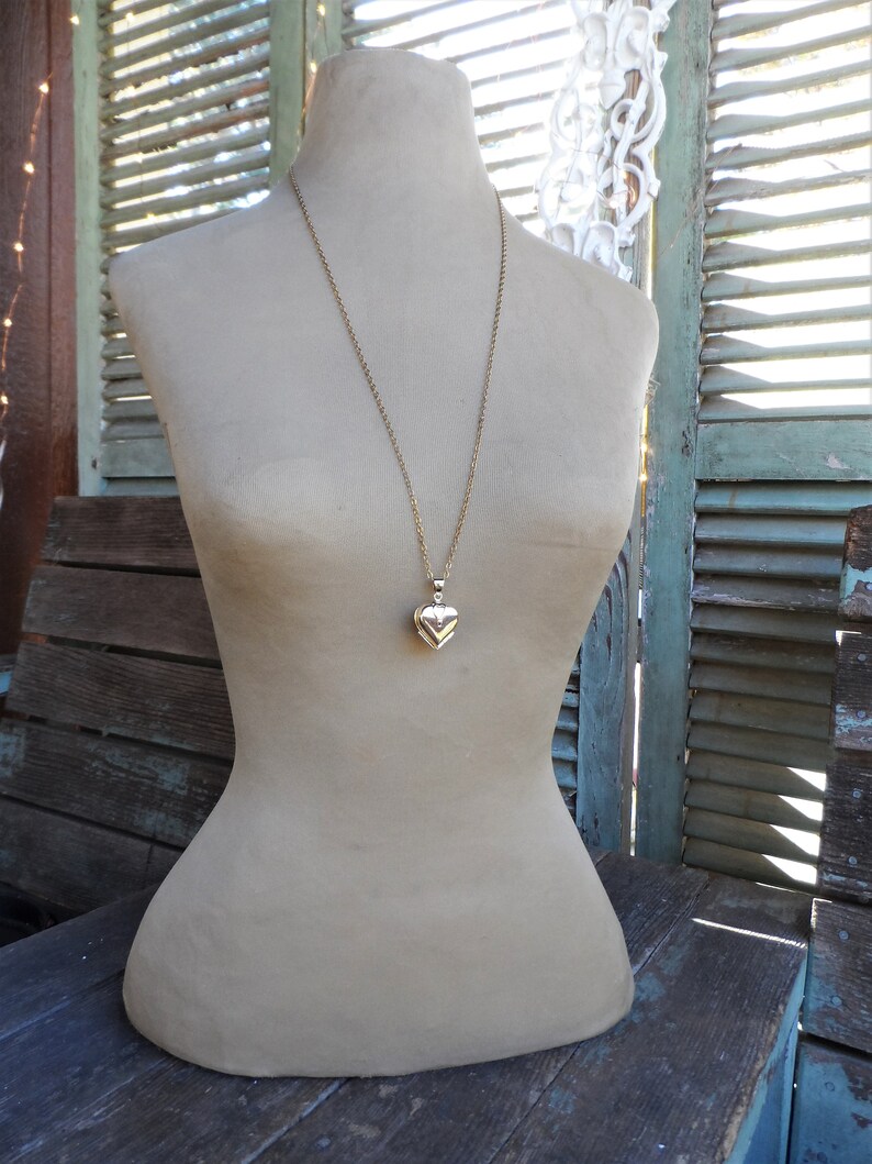 Heart Locket Long Necklace Mulit Photo Locket Pendant Four Leaf Clover ...