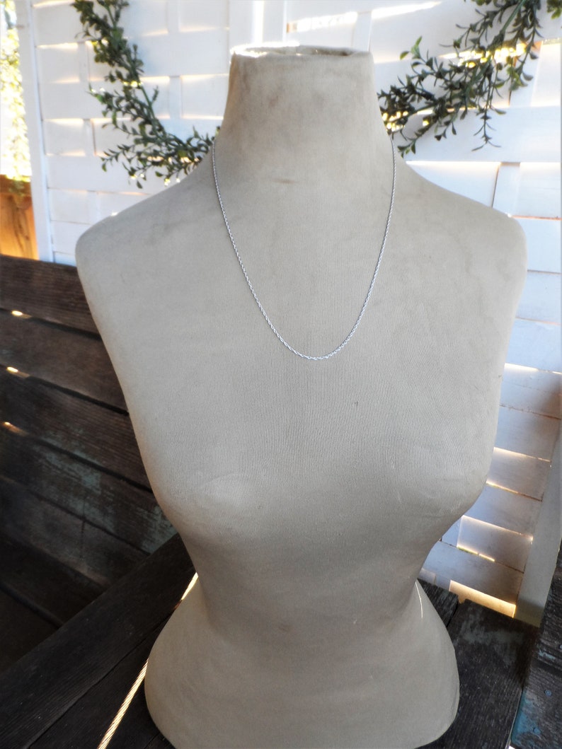 Vintage Silver Plate Necklace Chain Hallmark Cards Inc. Rope | Etsy