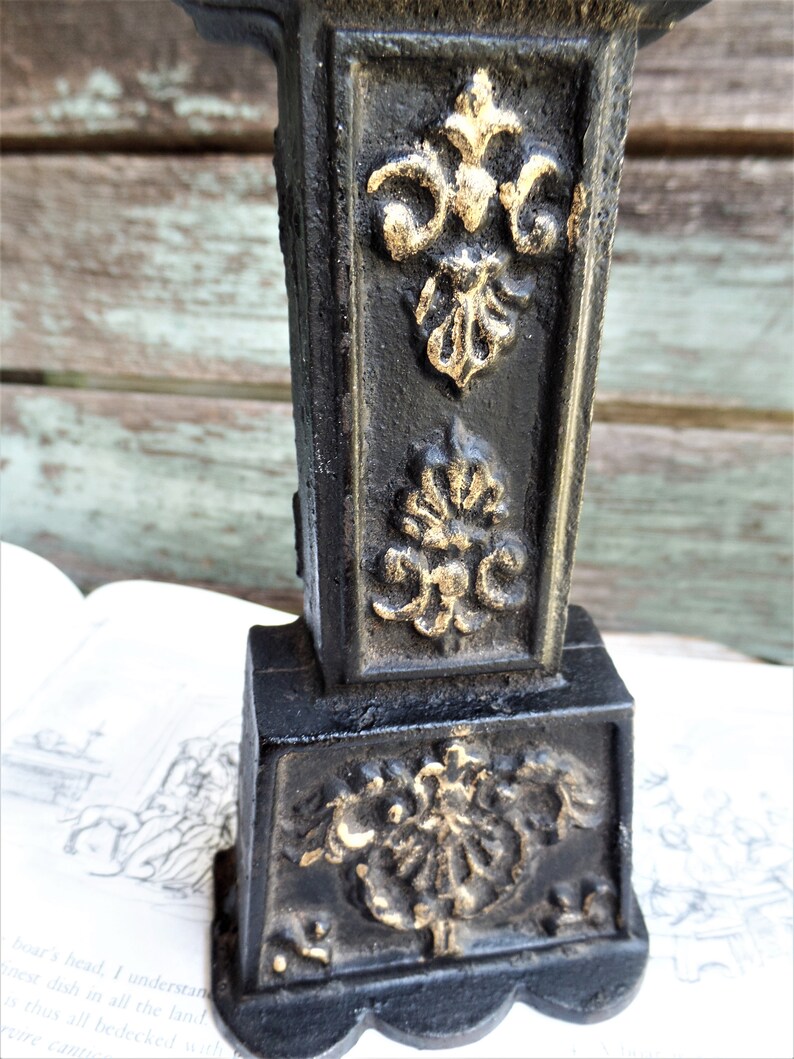 Vintage Cast Iron Grandfather Clock Bank, Shelf Sitter Bank, Decorative ...