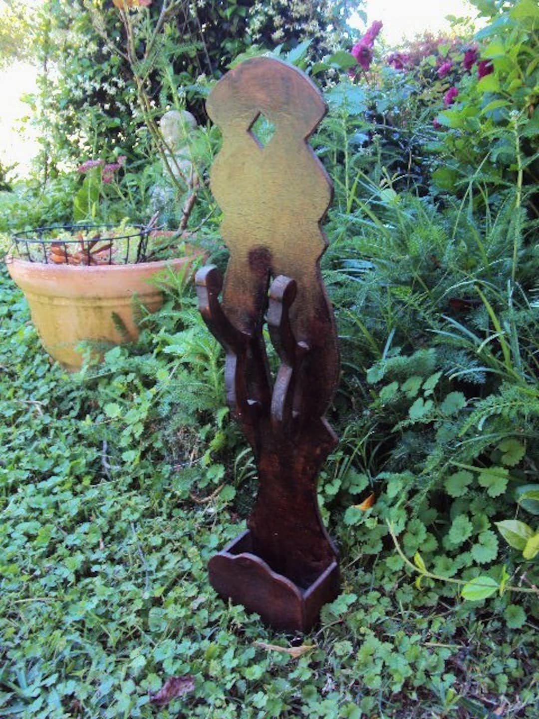 Vintage Wood Candle Box Hanging Box Rustic Primitive Wood Kindling ...