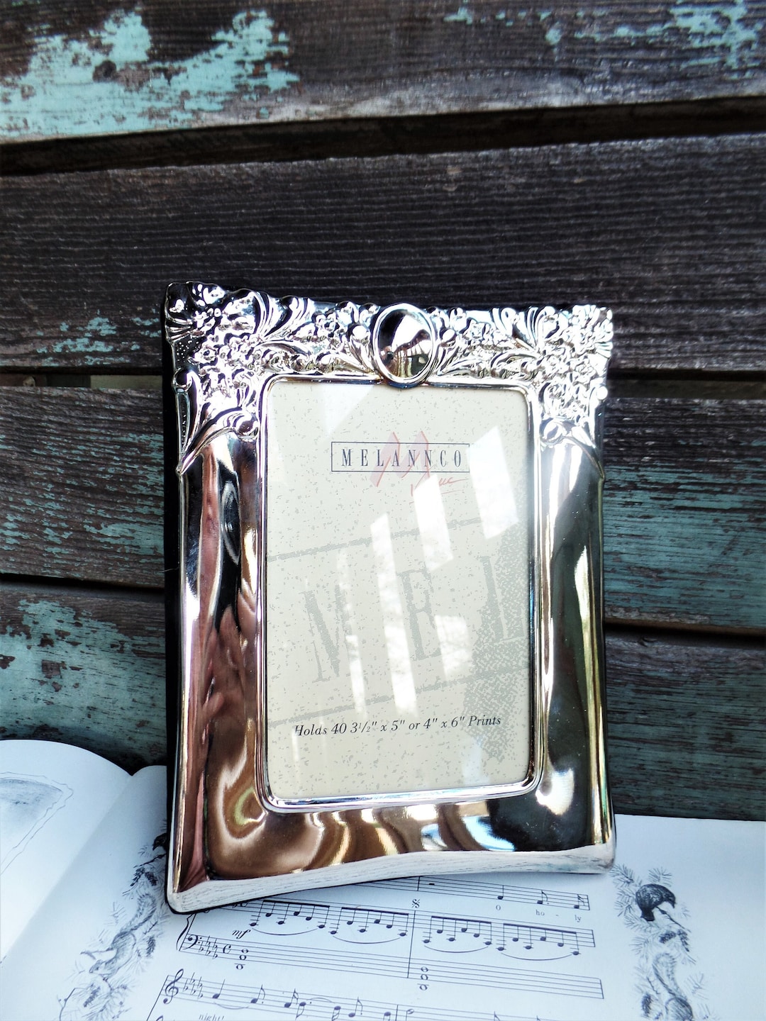 Vintage Silver Plate Frame Photo Album Melannco Vogue International ...