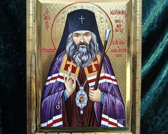 Saint John Maximovitch Icon, Handmade Greek Orthodox Icon St John the ...