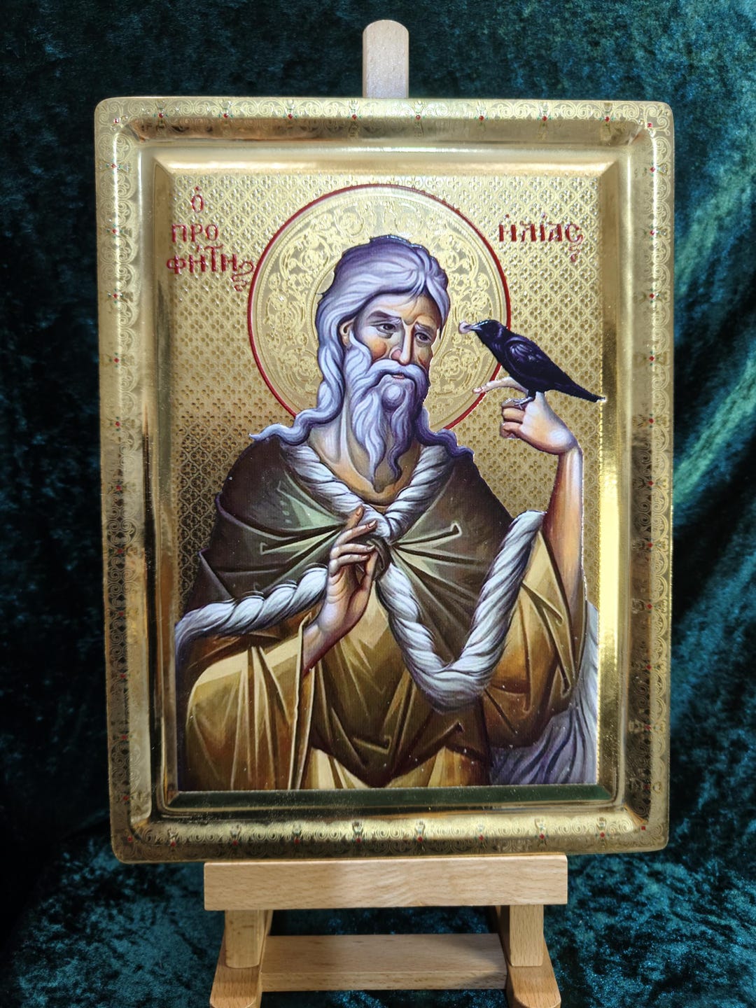 Prophet Elijah/handmade Greek Orthodox Icon/handcrafted Icon/ - Etsy