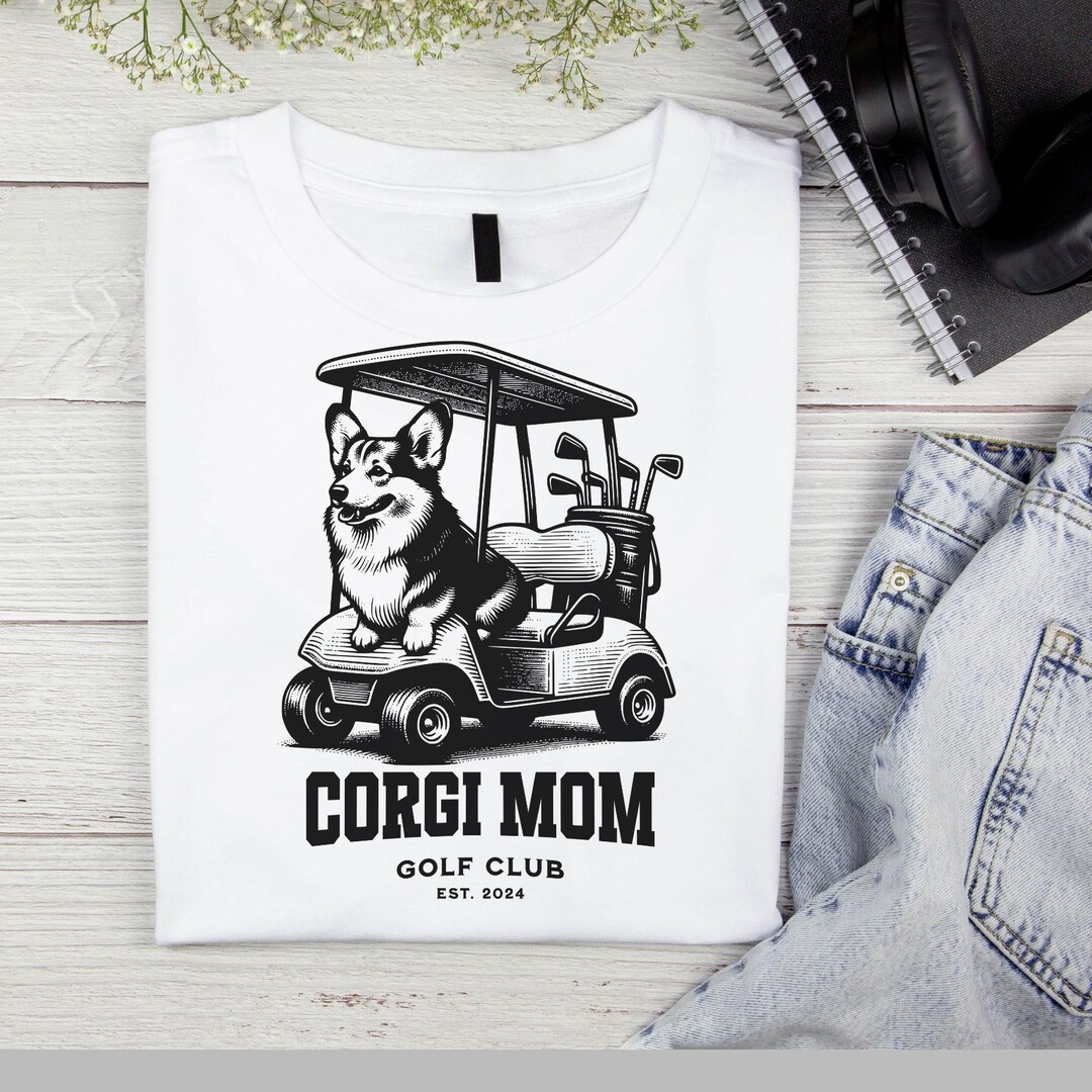 Customized Corgi Mom Golf Club Tee, Perfect for Dog Lovers, Stylish ...