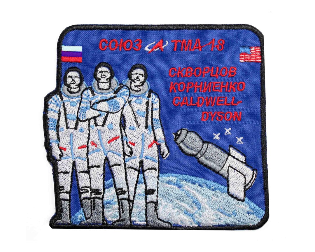 Soyuz TMA-18 Space Flight ISS 2010 Mission Embroidered Sleeve Patch - Etsy