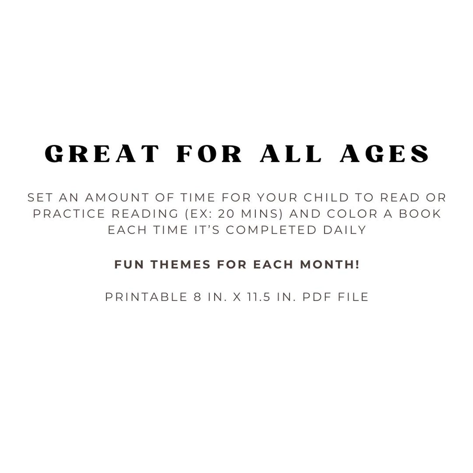 Reading Time or Practice Tracker - Coloring Pages - Etsy