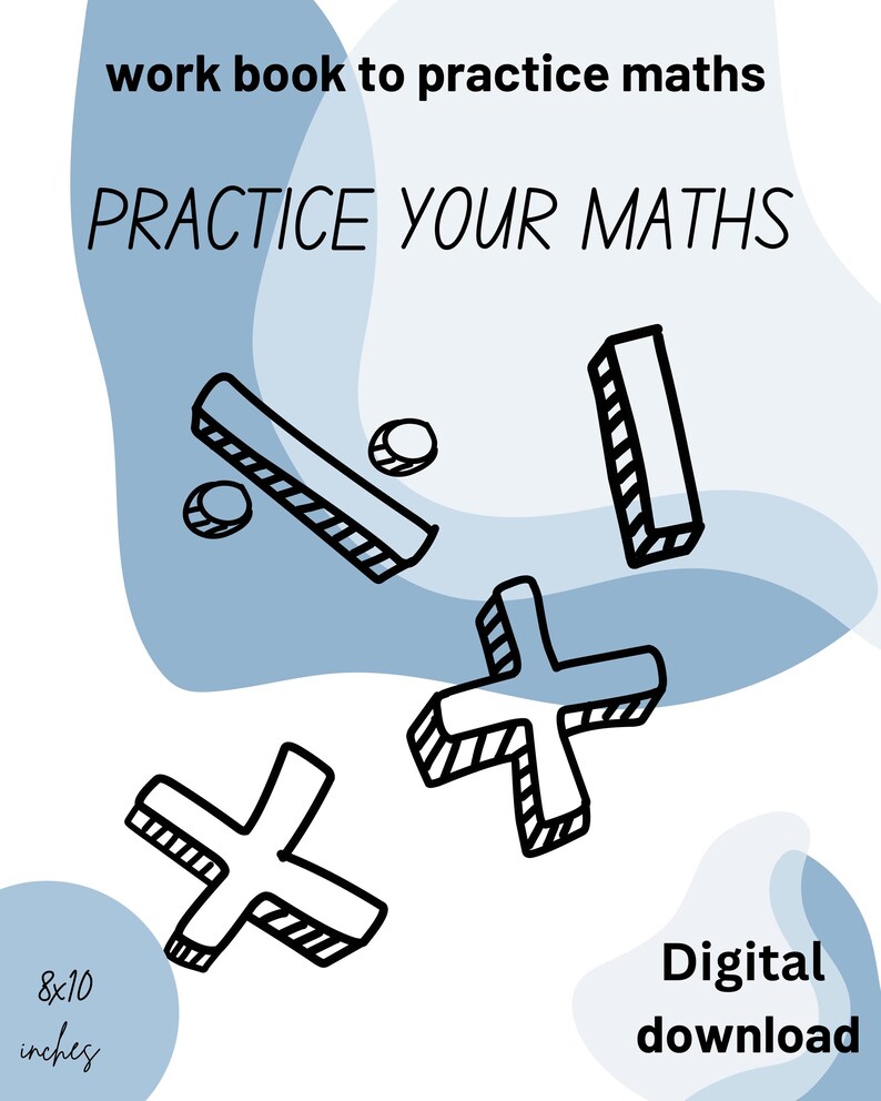 Digital Download Template to Practice Maths - Etsy
