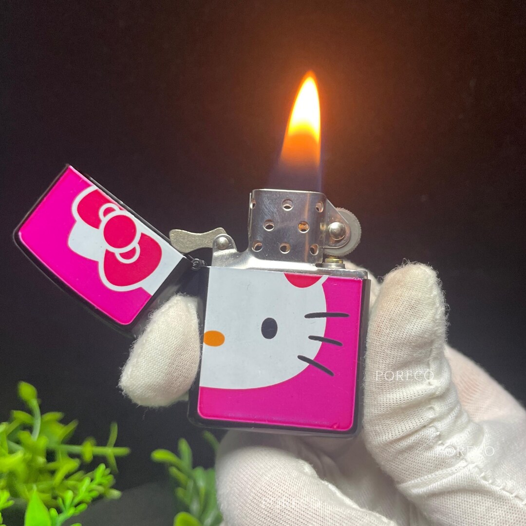 Personalized Hello Kitty Lighter: Custom Engraved Pink Metal Gift - Etsy