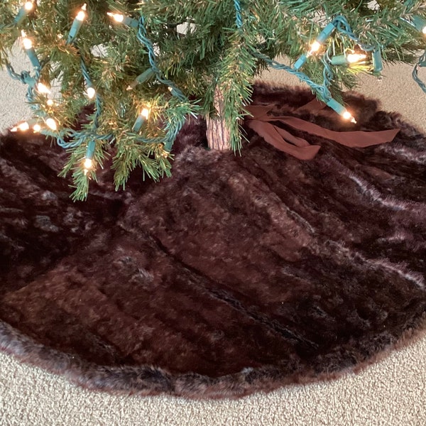 Faux Fur Tree Skirt - Etsy