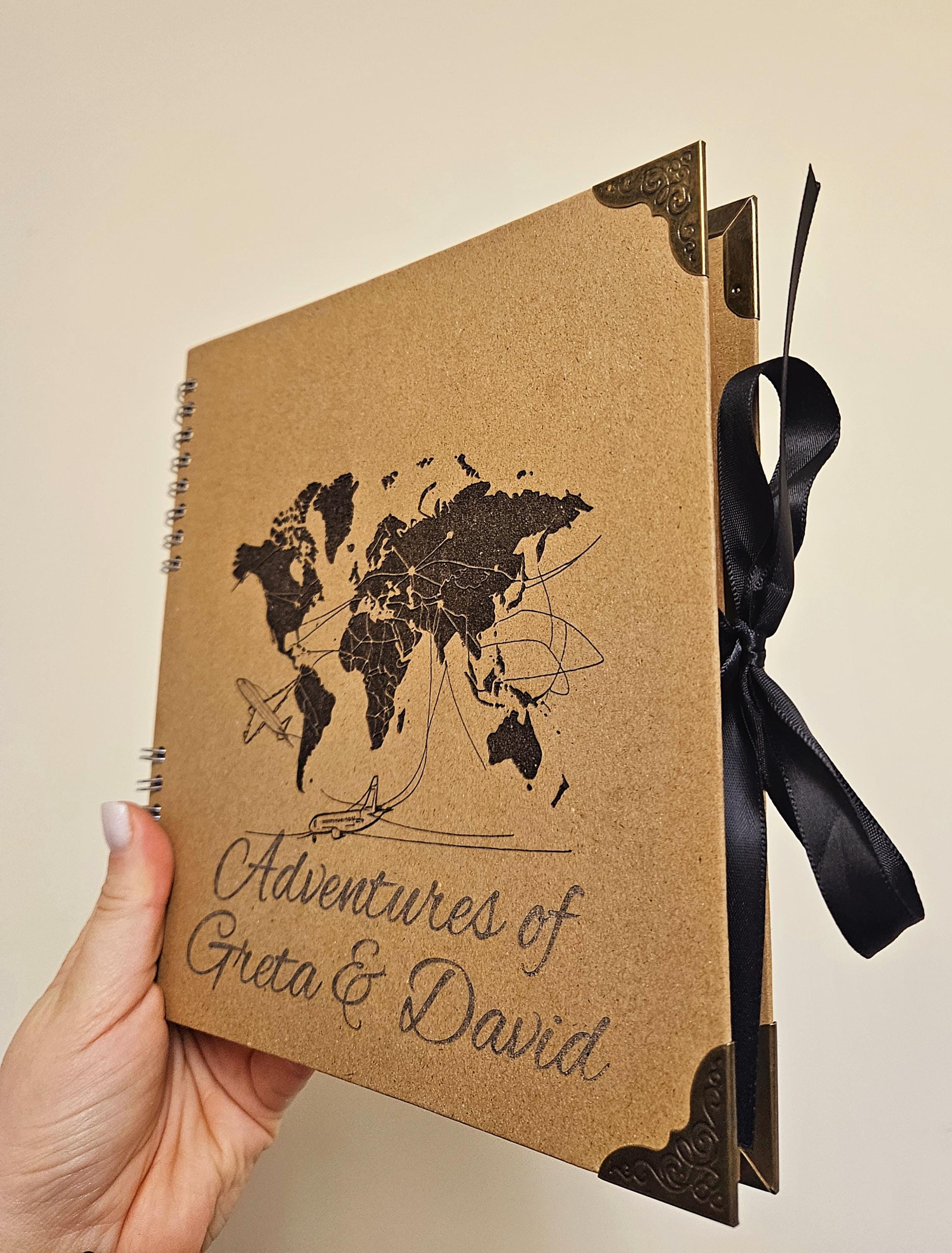 Personalised Scrapbook, Album, World Map, Adventure, Couples Photo ...