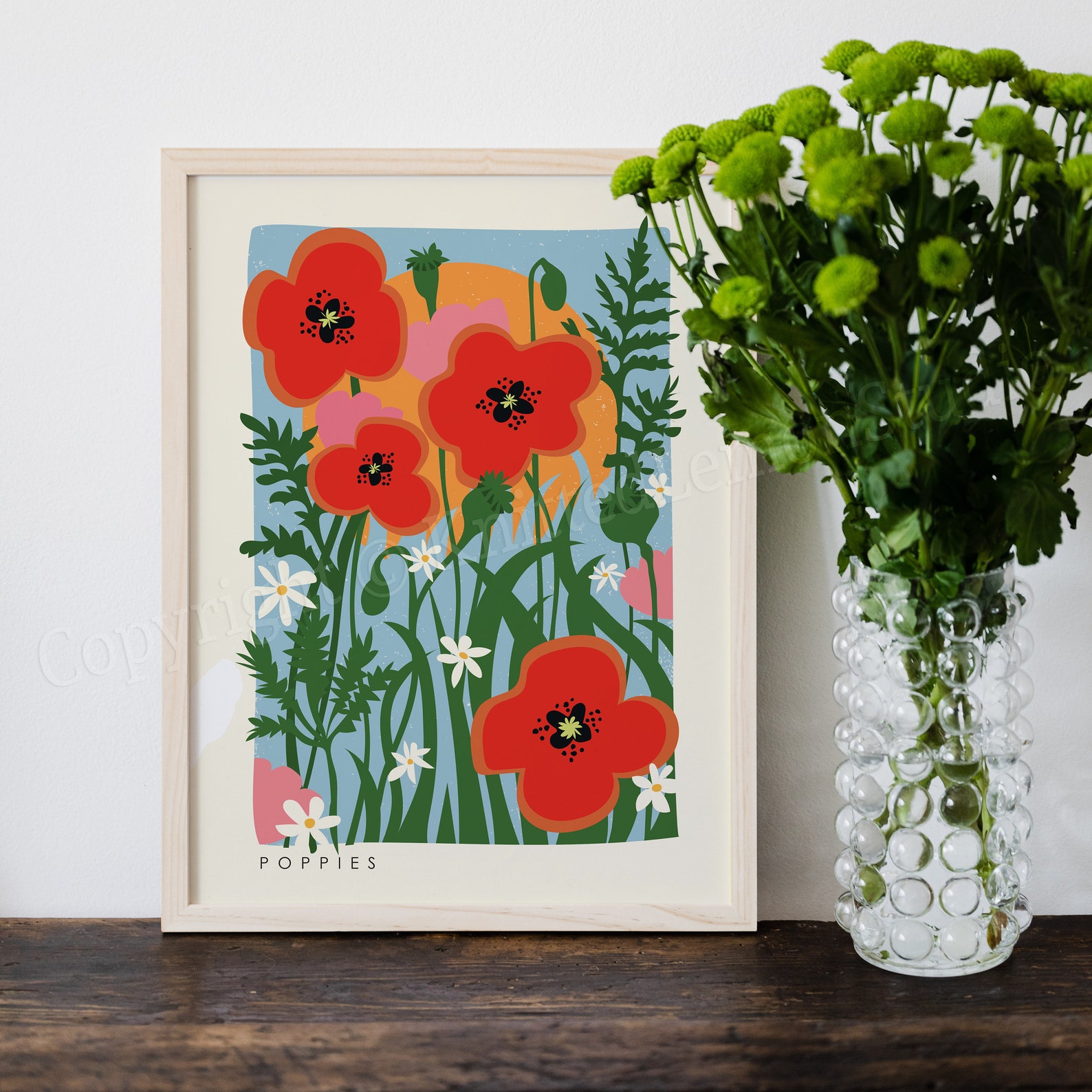 Poppy Print Poppies Gifts Poppy Art Print Floral Prints | Etsy