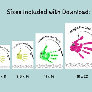 Grandpa Handprint Printable Fish, Gift From Grandkids, DIY Fathers Day ...