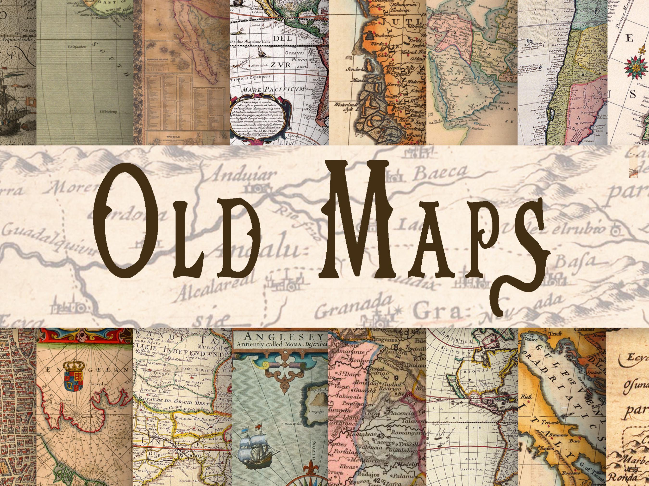 Old Maps, Digital Paper, Vintage Maps, Printable Maps, Boho Maps, Jpeg ...