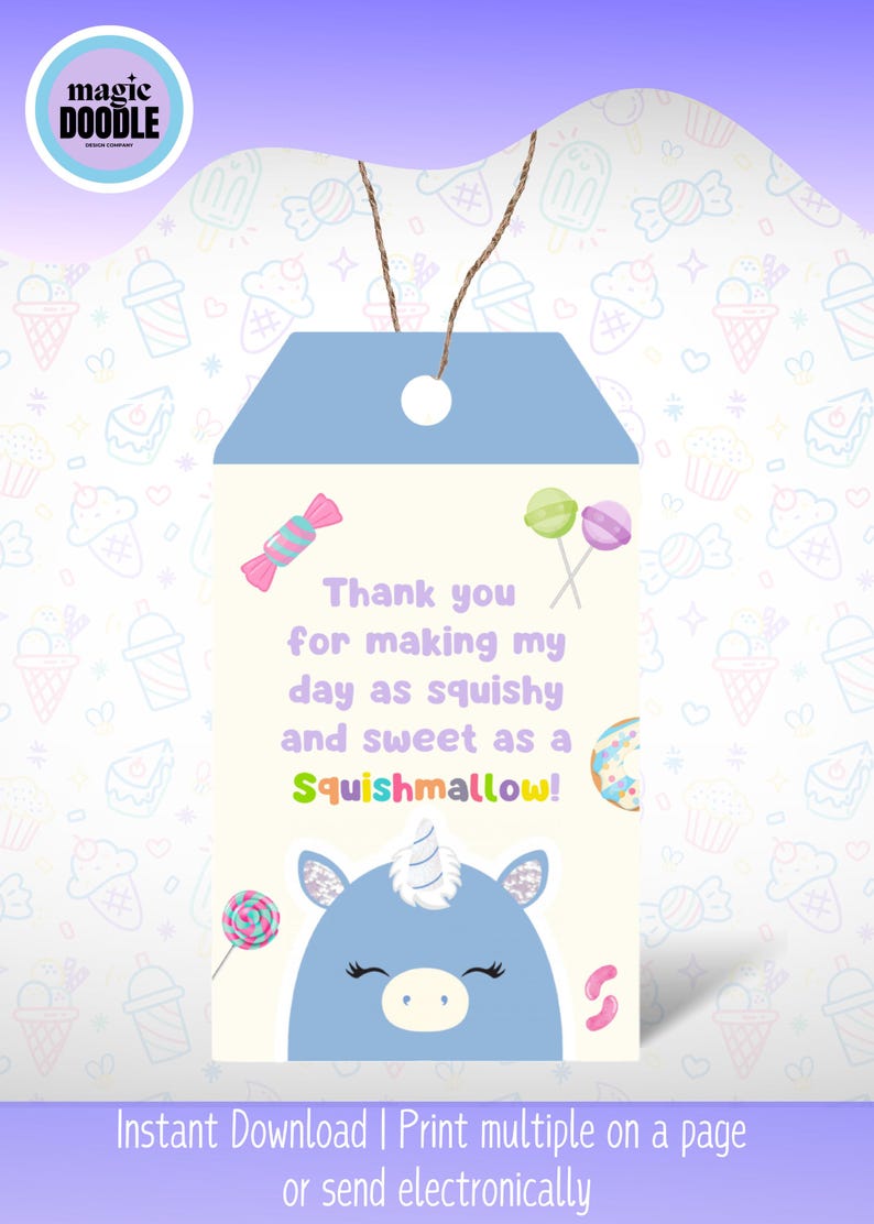 Squishmallow Themed Digital Birthday Invitation MEGA Bundle for Kids ...