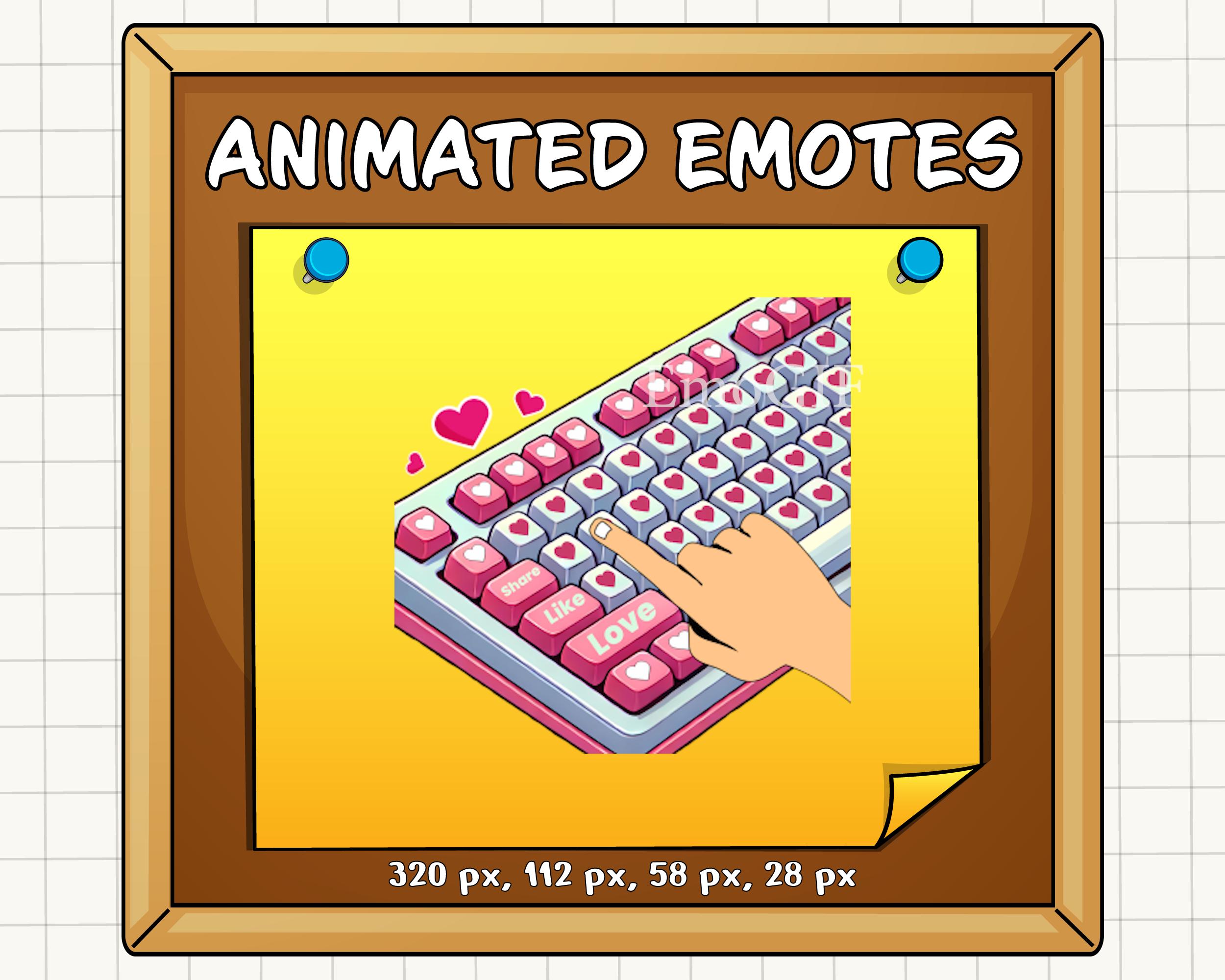 Animated Emotes for Twitch, Discord, Youtube, Stream - Love Emote, Love ...