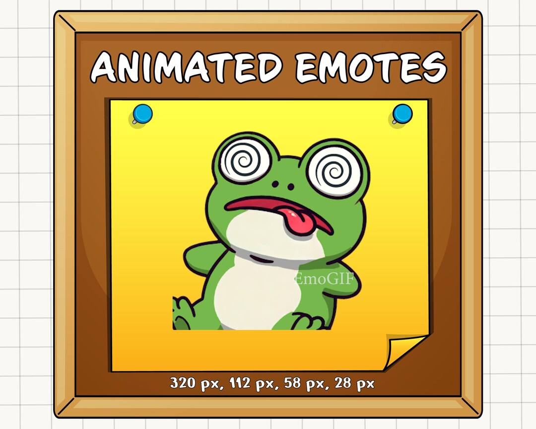 Animated Emotes for Twitch, Discord, Youtube, Stream Frog Emote, Funny ...