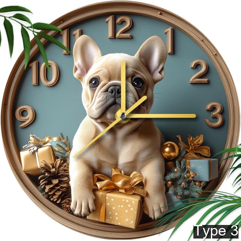 French Bulldog Clock - Etsy