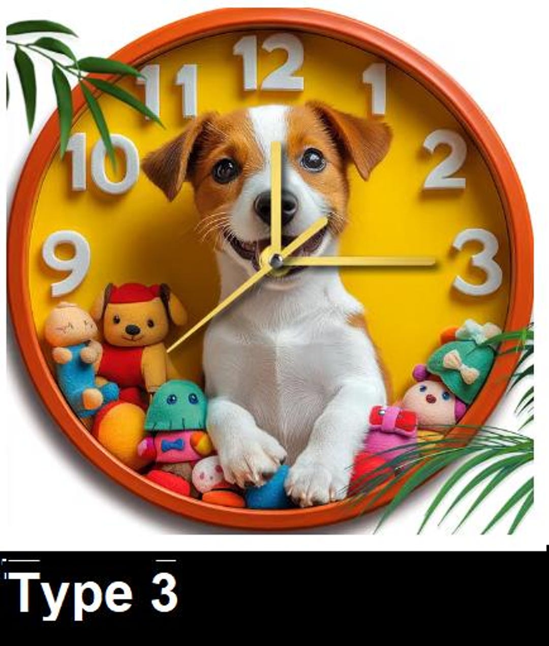 Jack Russell Terrier Pet Clock Ideal Gift for Dog Lovers, Perfect for Home Décor, Pet Memorials ...