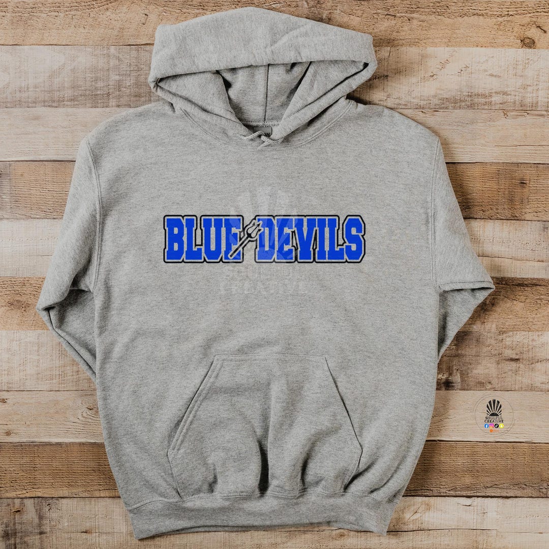 Blue Devils Mascot Custom Apparel, Custom Shirt, Blue Devils Sports ...