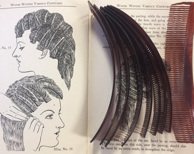 9 Antique Water Waving Celluloid Combs Flapper Hairstyles - Etsy