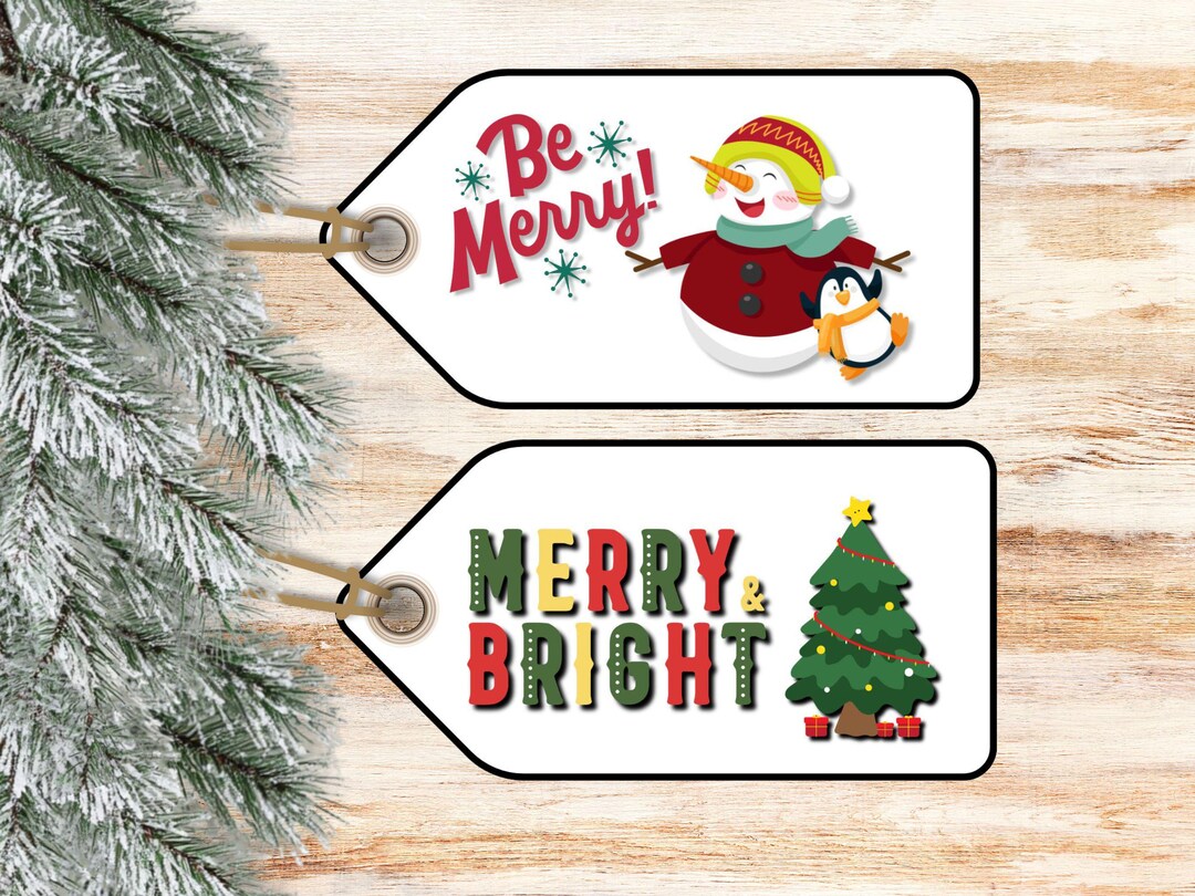 Printable Christmas Gift Tags, Fun Christmas Gift Tags, Holiday Gift ...