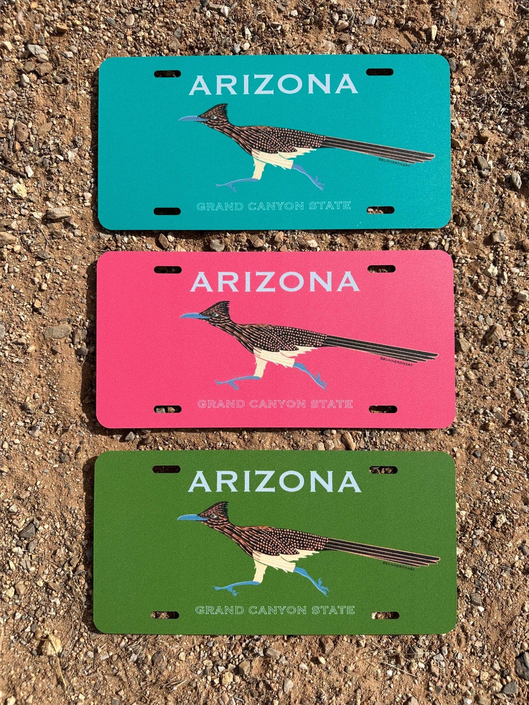 Roadrunner License Plate Digitally Illustrated, Roadrunner Vanity Plate ...