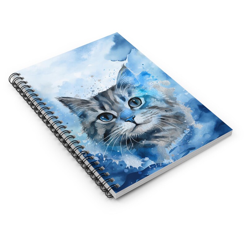 Cat Lover's Spiral Notebook, Cute Cat Journal, Gift for Cat Owners ...