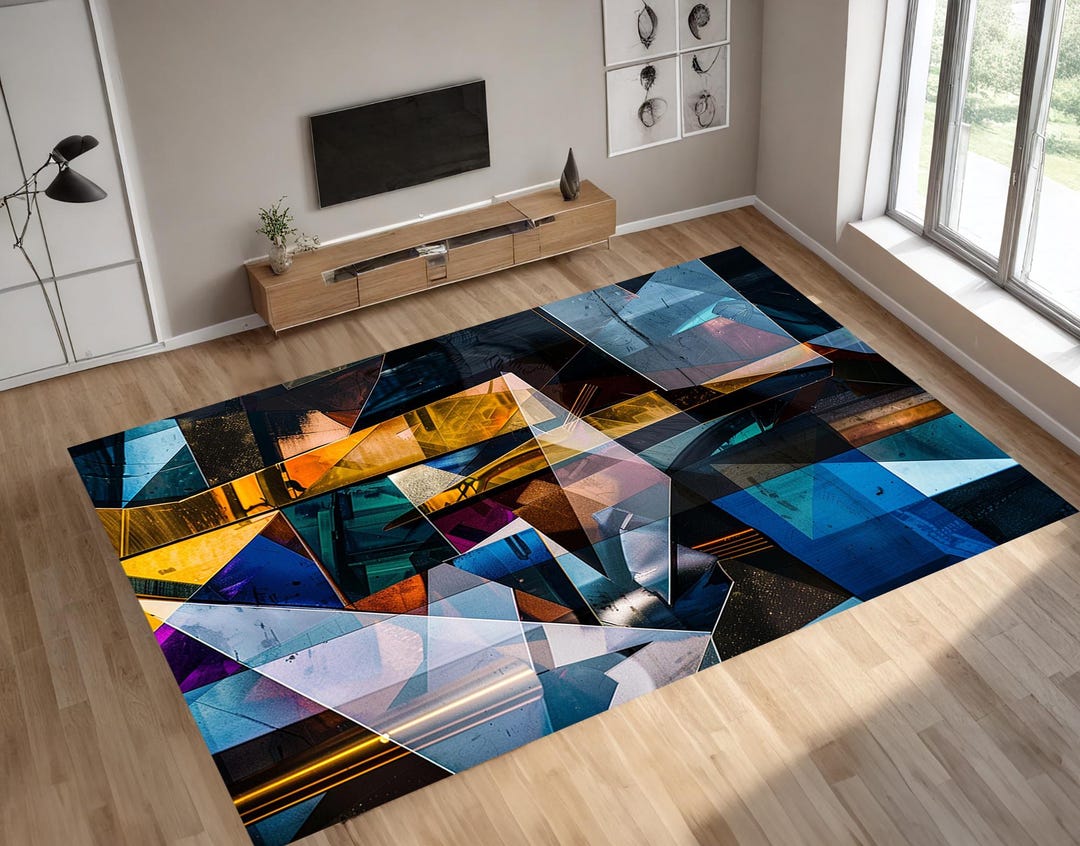 3D Carpet, Optical Illusion Carpet, Modern Art Carpet, Geometric ...