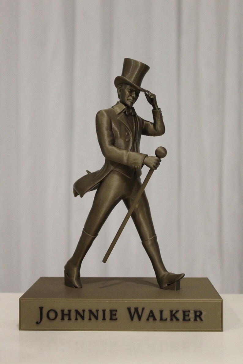 Johnnie Walker Striding Man Statue Iconic Whiskey Figurine, Collectors ...