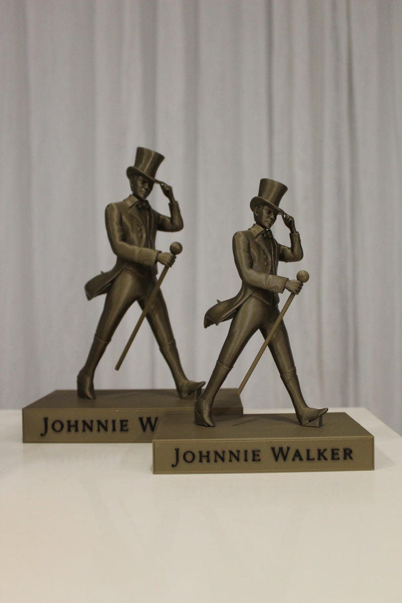 Johnnie Walker Striding Man Statue Iconic Whiskey Figurine, Collectors ...