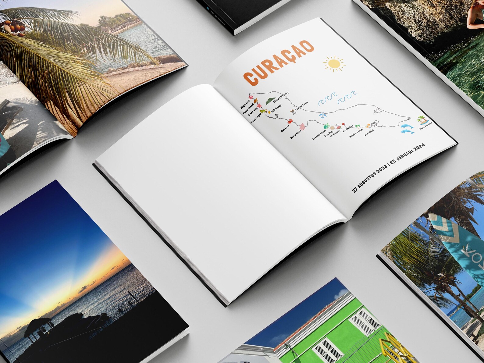 Assouline Photobook Template Curacao | Canva | Photobook Template - Etsy