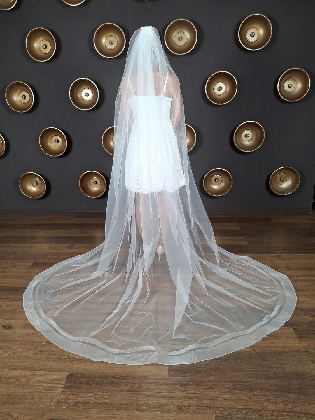 Cathedral Veil Horsehair Veil Wedding Veil With Horsehair Trim Veil ...