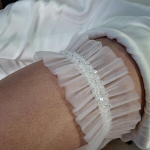 Modern Sequin Wedding Garter Classic Bridal Garter With Sequins ...
