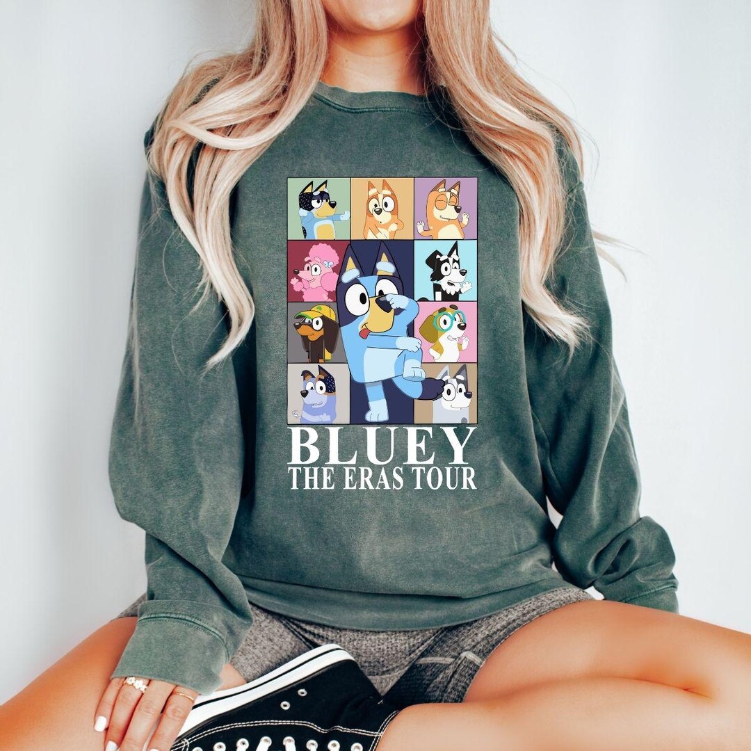 Blue Dog Eras Tour Comfort Colors® Sweatshirt, Midnights Blue Dog ...