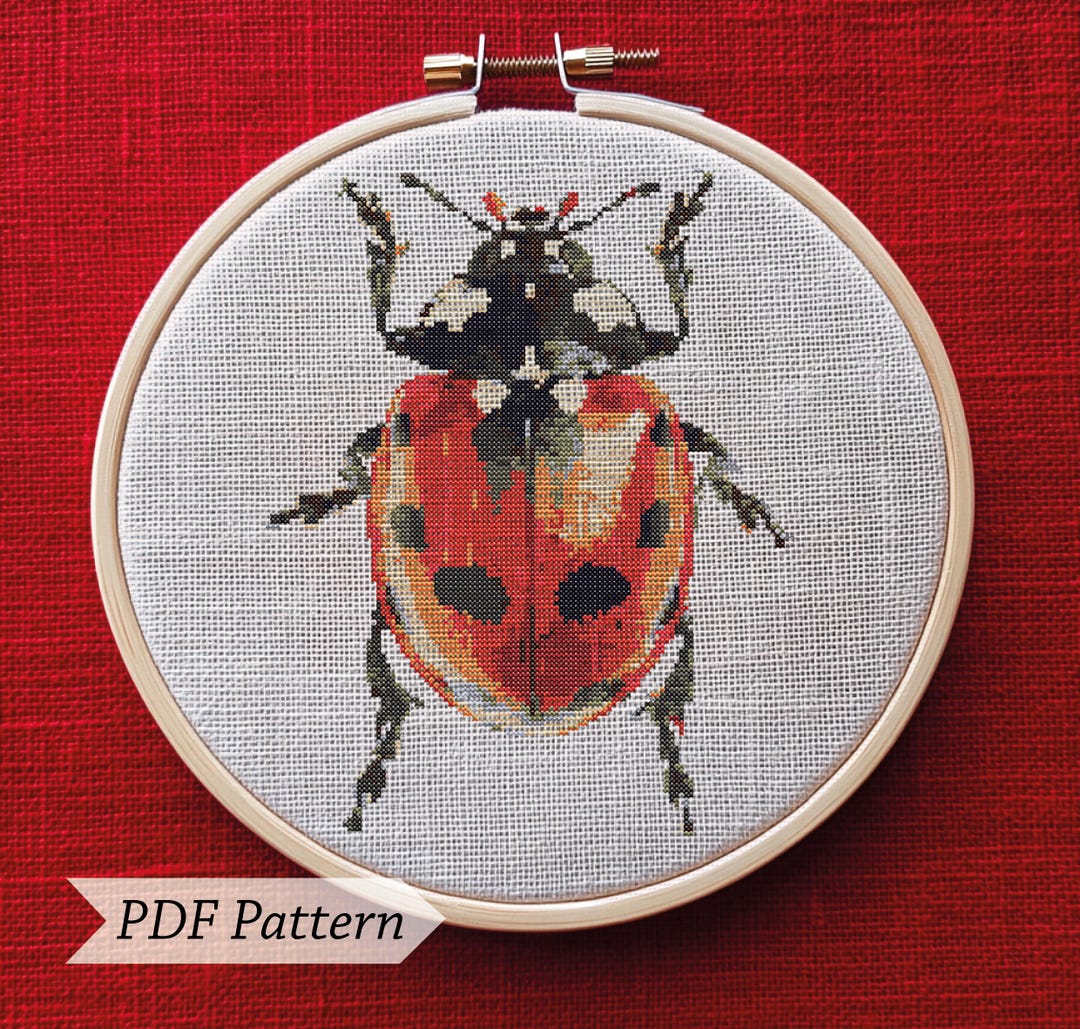 Ladybug Cross Stitch Pattern PDF - Digital Download - Etsy