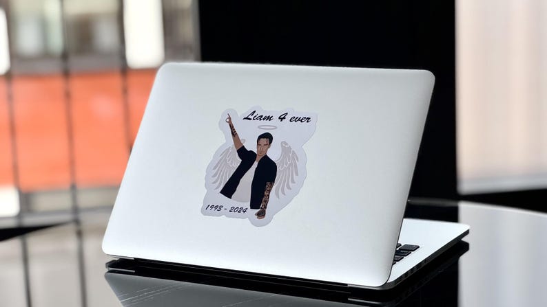 6 X Liam Payne Memorial Stickers Liam4ever PVC Stickers Tribute Sticker ...