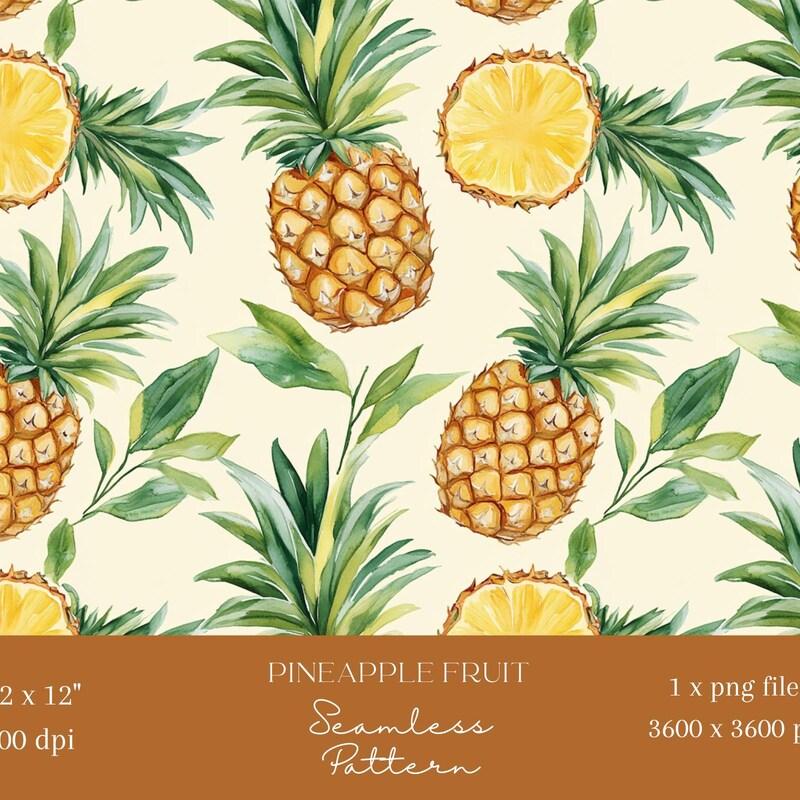 Pineapple Wallpaper - Etsy