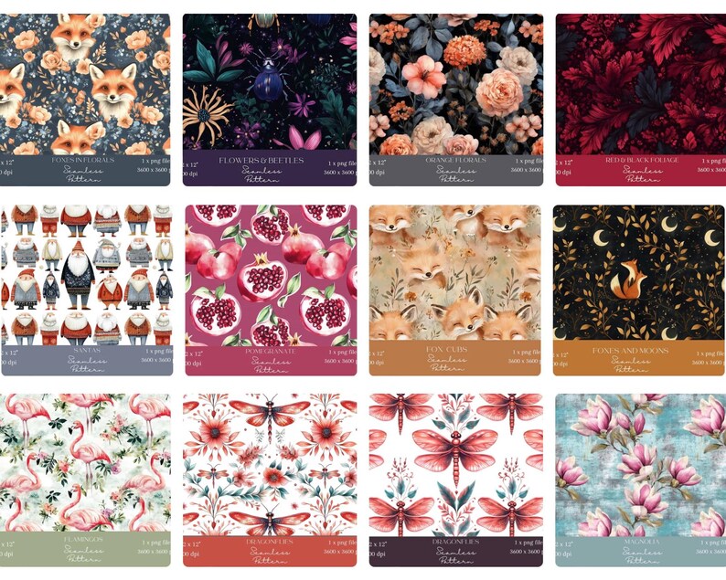 1600+ Seamless Pattern Bundle, Clip Art and Junk Journal Sets From My ...