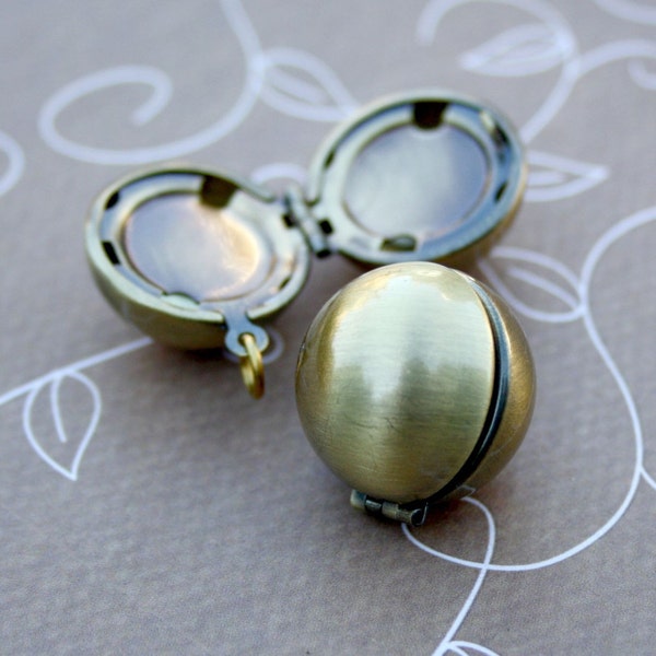 Ball Locket Necklace - Etsy