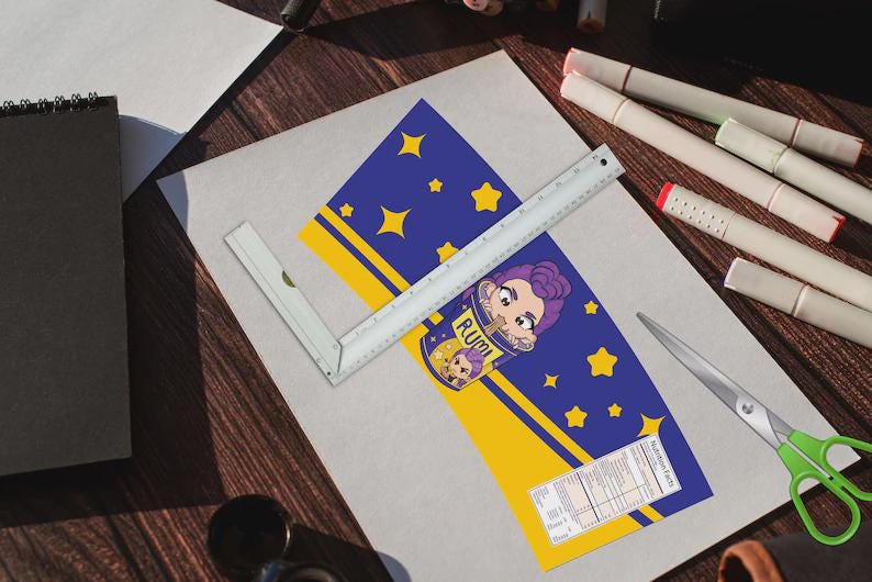 3 Kpop Demon Hunters Ramen Noodle Labels, Mira Rumi Zoey Cup Noodle ...