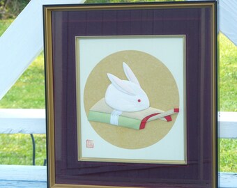 Japanese Rabbit Art - Etsy