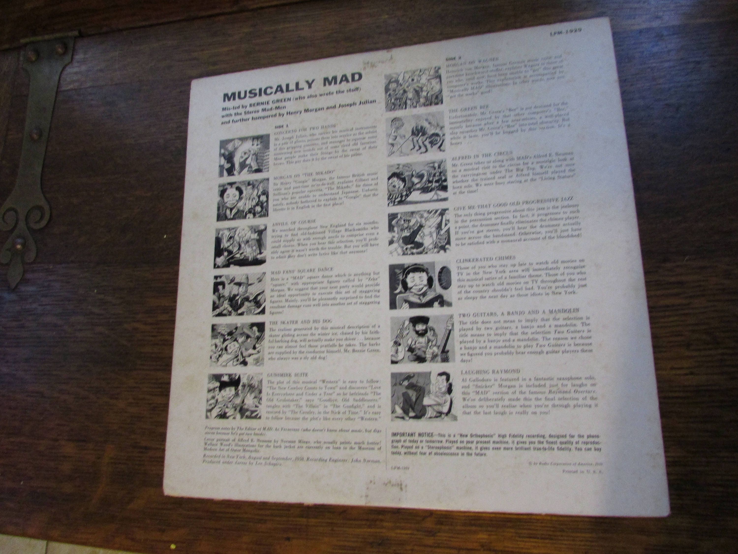Vintage 1959 MAD Magazine Musically Mad Record Album What Me Worry - Etsy