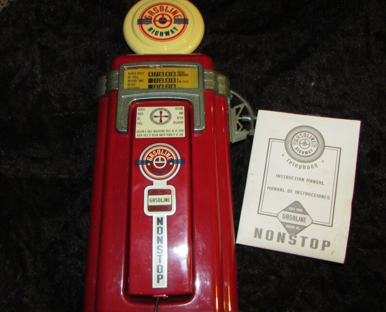 Fun Vintage GASOLINE PUMP Wall Telephone With Booklet - Etsy