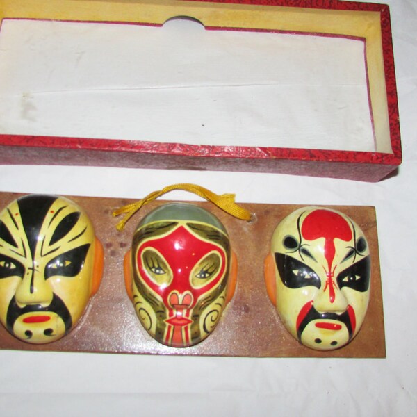 Chinese Wooden Mask - Etsy