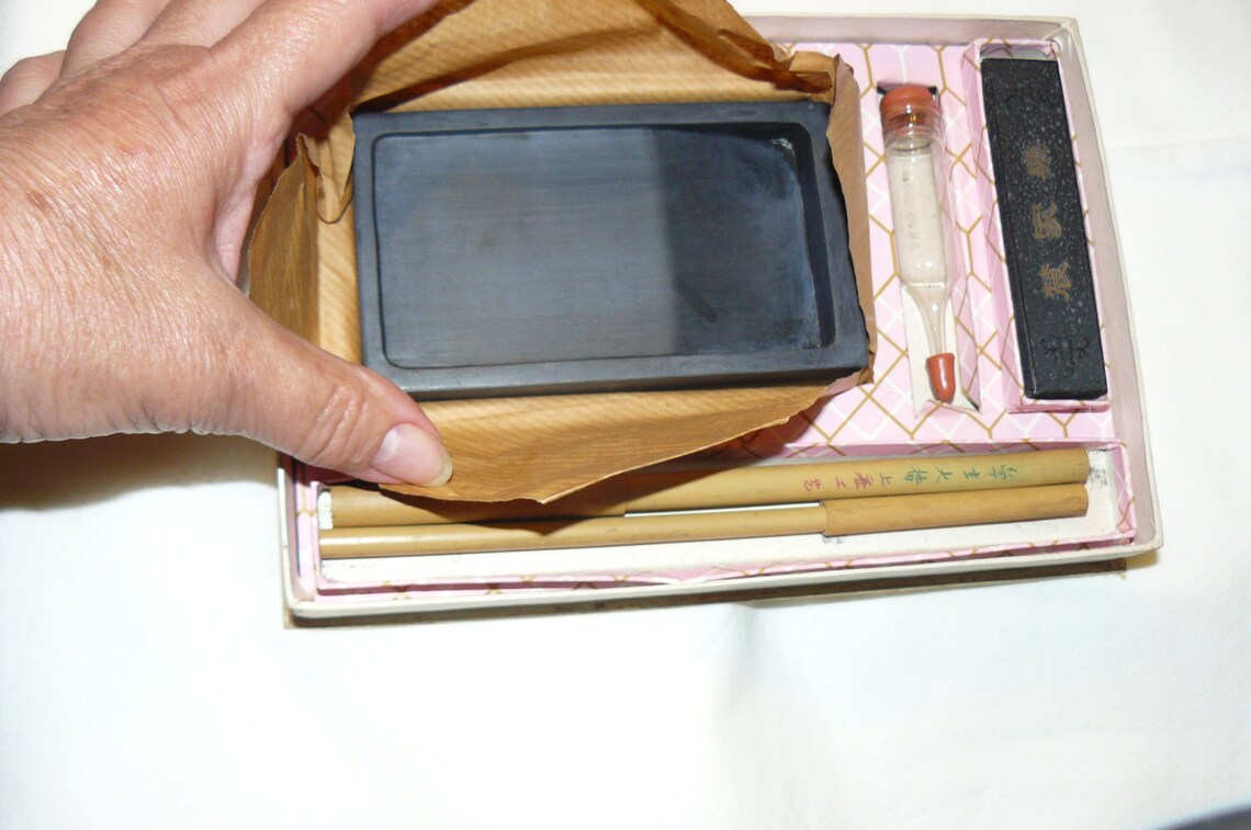 Vintage Chinese WRITING SET Mint in Original Box Stationery Case - Etsy