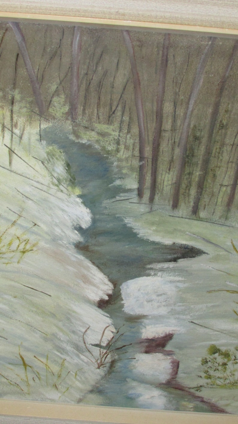 Midcentury OIL PAINTING by Lancaster Pennsylvania Artist Mrs H Stanley ...